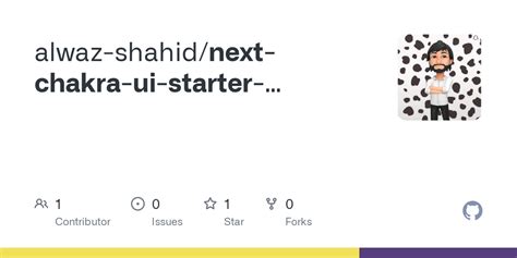 GitHub Alwaz Shahid Next Chakra Ui Starter Template
