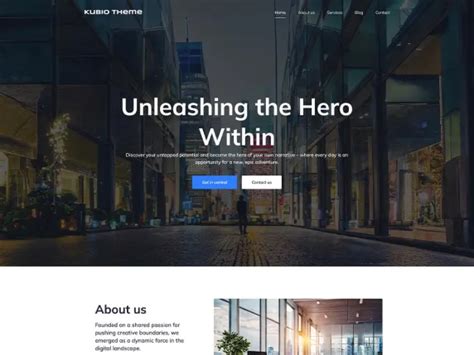 kubio free blogging wordpress theme download