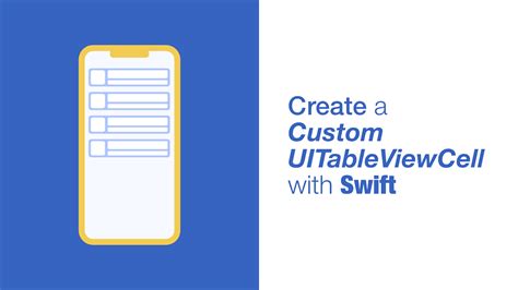 Create A Custom Uitableviewcell With Swift By Darren Programming With Swift Medium