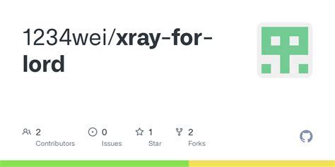 Github 1234weixray For Lord