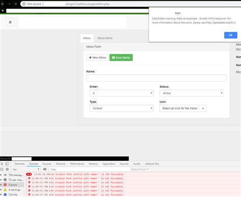 Top Menu Creation Error · Issue 1444 · Wwbnavideo · Github