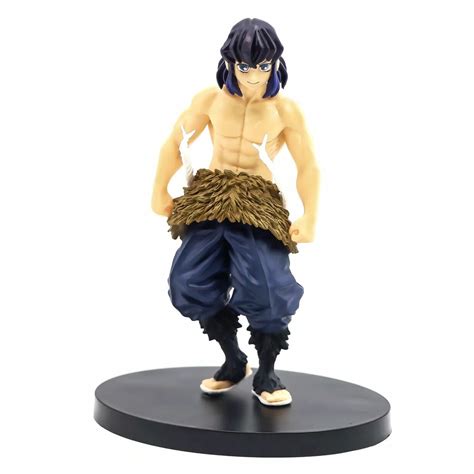 Hashibira Inosuke Without Mask Statue Anime Figure Toys Demon Slayer Action Figure Toys Pvc Dolls