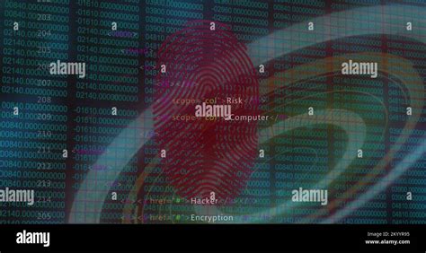 Composition Of Biometric Fingerprint Scope Scanning And Data