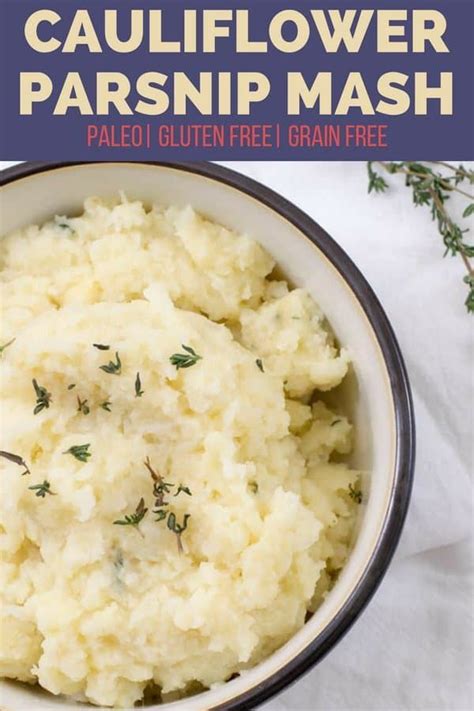 Simple And Healthy Cauliflower Parsnip Mash