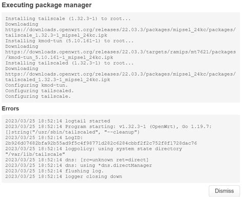 Tailscale Error Linksys E5600 R Tailscale