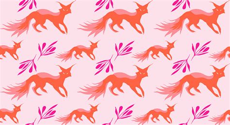 손으로 그린 여우와 숲 식물의 요소가 있는 완벽한 패턴 배경 배경 화면 직물 및 패션을 위한 꽃 질감 0명에 대한 스톡 벡터 아트 및 기타 이미지 Istock