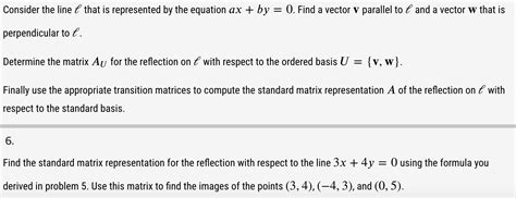 Solved 5 ﻿too Please Find The Standard Matrix