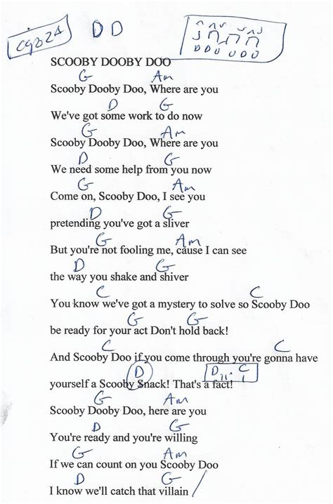 Best Coast Scooby Doo Theme Song Lyrics