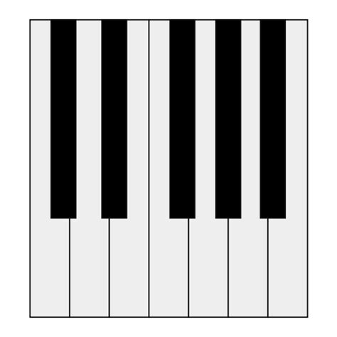 keyboard octave free svg