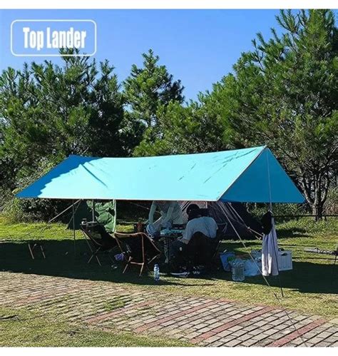 차양막 차광막 방수천막 옥상 테라스 야외 타프 아웃도어 캠핑 해먹 3x5m 3x4m 태양 가리개 텐트 방수 티몬