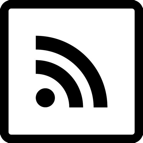 Rss Rounded Border Vector Svg Icon Svg Repo