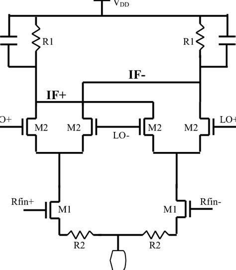 Differential Double Balanced Mixer With Degeneration Resistors Download Scientific Diagram