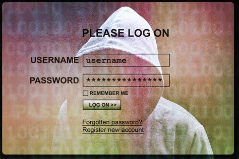 Hacker Stealing Network Password Stock Image Image Of Brother