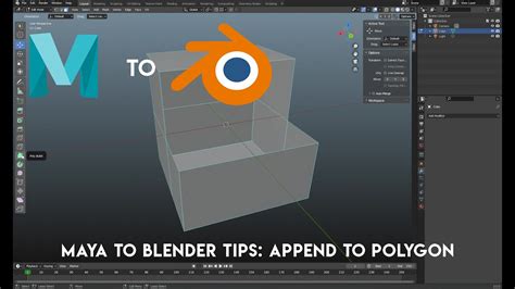 maya to blender tips how to use append to polygon in blender youtube