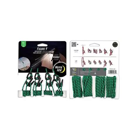 Nite Ize® Figure 9® Tensioner Set - 4 Pieces - Black - With Rope