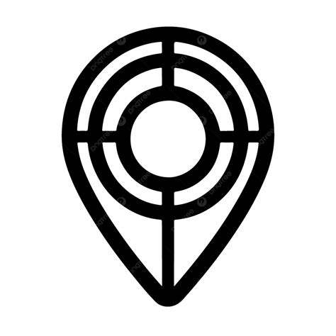 Gps Location Pin Icon Modern Map Marker Symbol For Navigation Travel Geolocation Destination