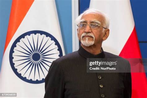 Vice President Of India Mohammad Hamid Ansari Foto E Immagini Stock