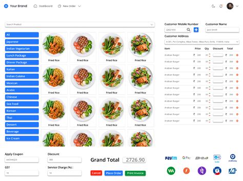 Resturant Billing Ui Figma