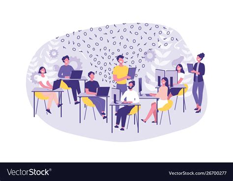 Business Concept Hackathon Programming Modern Vector Image