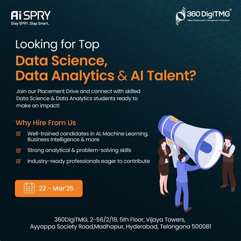 Hiring Datascience Ai Analytics Placementdrive Careeropportunities… 360digitmg