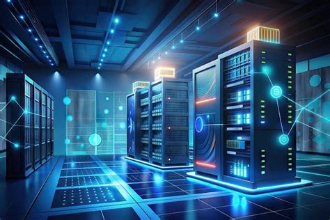 premium photo modern data center and network infrastructure solutions