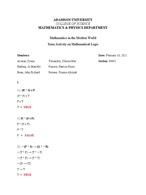 mmw introduction to logic group 1 pdf