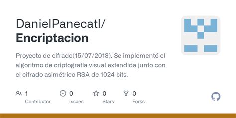 Github Danielpanecatl Encriptacion Proyecto De Cifrado 15 07 2018