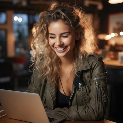 premium ai image woman working on computer in it office or home ai
