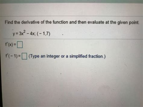 answered find the derivative of the function and… bartleby