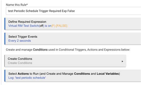 periodic schedule trigger scheduled even when required exp is false