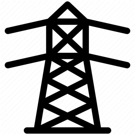 Electricity Pole Pole Utility Utility Pole Wires Icon Download On