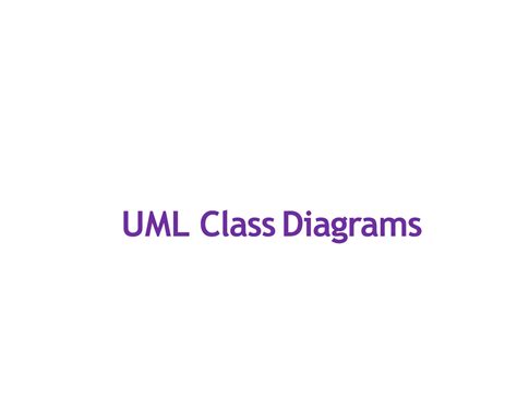 SOLUTION Uml Class Diagrams Studypool