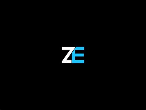 Premium Vector Ze Logo Design