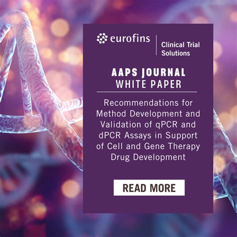 2024 Aaps Journal White Paper Qpcr And Dpcr Method Development And
