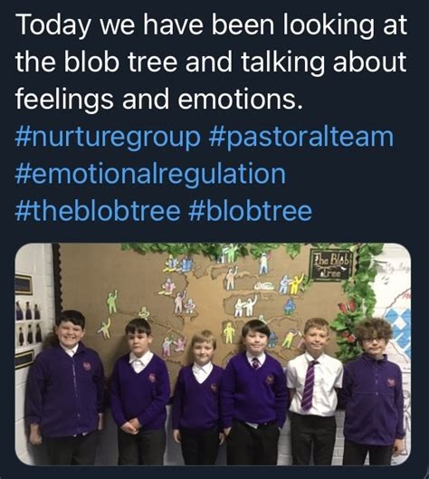 Pip Wilson Bhp The Blob Tree In Action In School A Resource For All Ages Even Teachers In