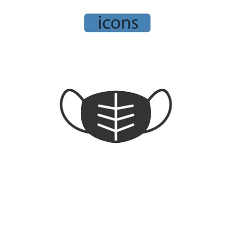 Medical Mask Icons Symbol Vector Elements For Infographic Web 9842758