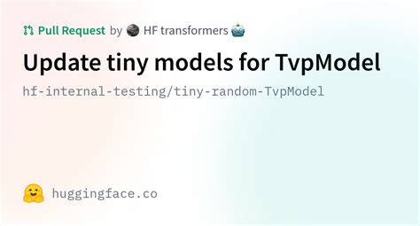 hf internal testing tiny random tvpmodel · update tiny models for tvpmodel