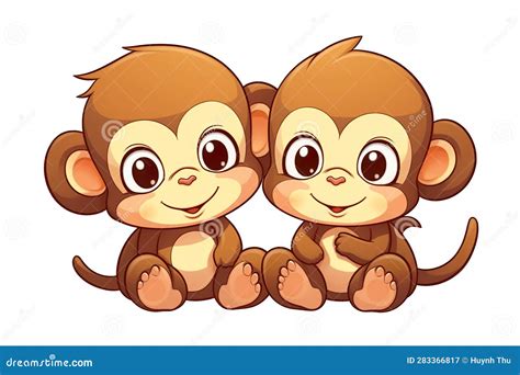 Kawaii Lindo Mono Pegatina Imagen Al Estilo De Kawaii Arte Meme Arte