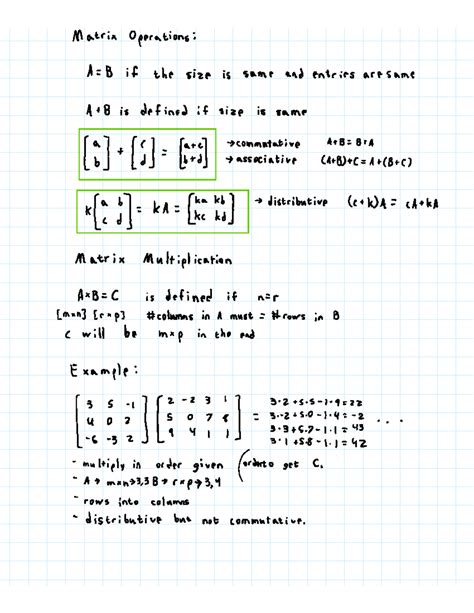 Matrix Addition And Multiplication Matrix Operations If The Size Is Same And Entries Are