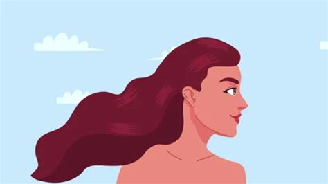 Happy Redhead Women Naked Animation Stock Video Pond