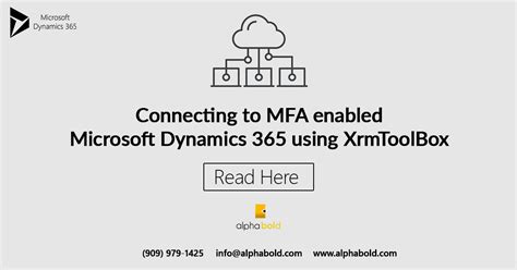 Connecting To Mfa Enabled Microsoft Dynamics 365 Using Xrmtoolbox