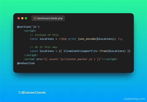 how to convert php array to json in blade file jaiveersingh chavda
