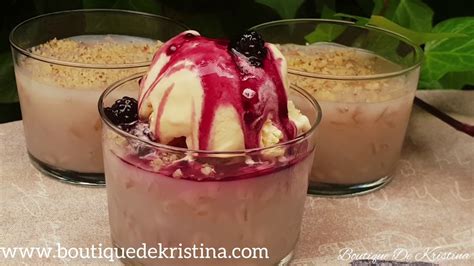 Ашуре с домашен сладолед и домашно сладко от къпини Youtube