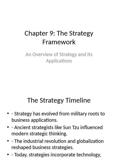 Strategy Framework Ppt Pdf