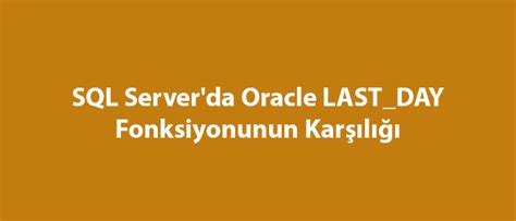 Oracle Last Day Of Year Function Design Talk