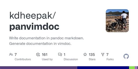 Panvimdoc Write Documentation In Markdown Generate Documentation In Vimdoc Automatically Rvim