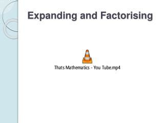 PPT Expanding Brackets And Factorising Expressions PowerPoint Presentation ID 654630
