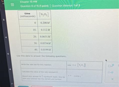 Solved Use This Data To Answer The Following Questions Chegg