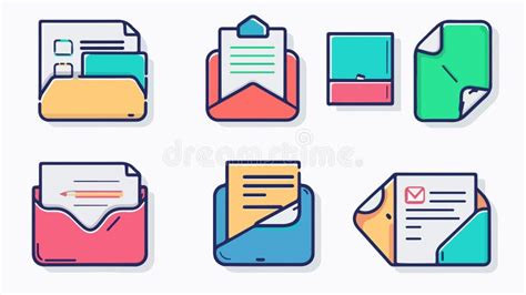 Professional Document File Paper Outline Icon Vector Illustration Stock Vector Illustration Of