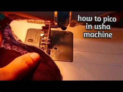 How To Do Pico Stitch At Home Sewing Pico Ushamachine Janome Sewing Machine Pico Sewing